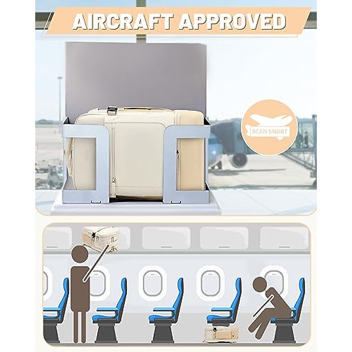 ZOMFELT Travel Backpack for Women, Flight Approved Carry on Backpack with Shoes Compartment & Wet Pocket, Water Resistant 17inch Laptop Bag with USB Charging Port for College Weekender Hiking Trip