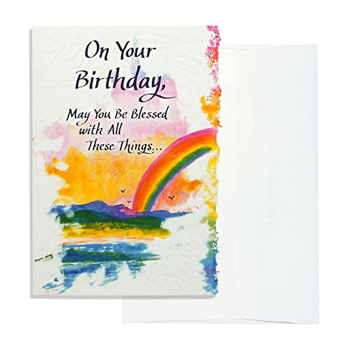 Blue Mountain Arts Birthday Card Assortment—4 Unique Greeting Cards with Uplifting Happy Birthday Wishes for the Special People in Your Life