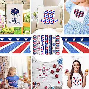 Independence Day Heat Transfer Vinyl Rainbow Stripe Pattern Vinyl Vinyl Bundling Roll Soft First Day of School Stickers
