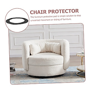 Zerodeko Anti-Slip Mat for Recliner Rubber Gripper Pad Pads for Swivel Chair Rubber Furniture Gripper Pad Recliner Rubber Pad Non Slip Furniture Pads Furniture Stoppers Round Floor Chair