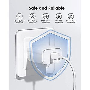 iPhone Charger 10 Ft [MFi Certified] 20W USB C Charger with 10-Foot-Long Charger Parallel Cable Fast Charging Compatible with iPhone 14/14 pro/14 plus/14 pro max/13/12/11/11Pro/XS/X/XR, iPad [2 Pack]