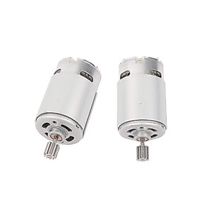 2 PCS 550 40000RPM 12 Volt Electric Motor, High Speed RS550 12V Motor Gearbox Accessories for Power Wheels Children Ride On Car Parts