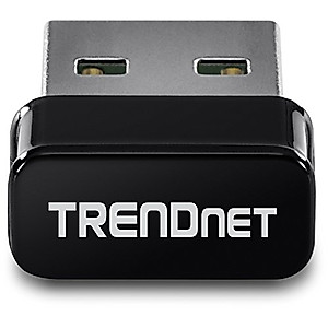 TRENDnet - TEW-808UBM Micro AC1200 Wireless USB Adapter, MU-MIMO, Dual Band Support 2.4GHz/5GHz, Supports Windows/Mac, TEW-808UBM Black