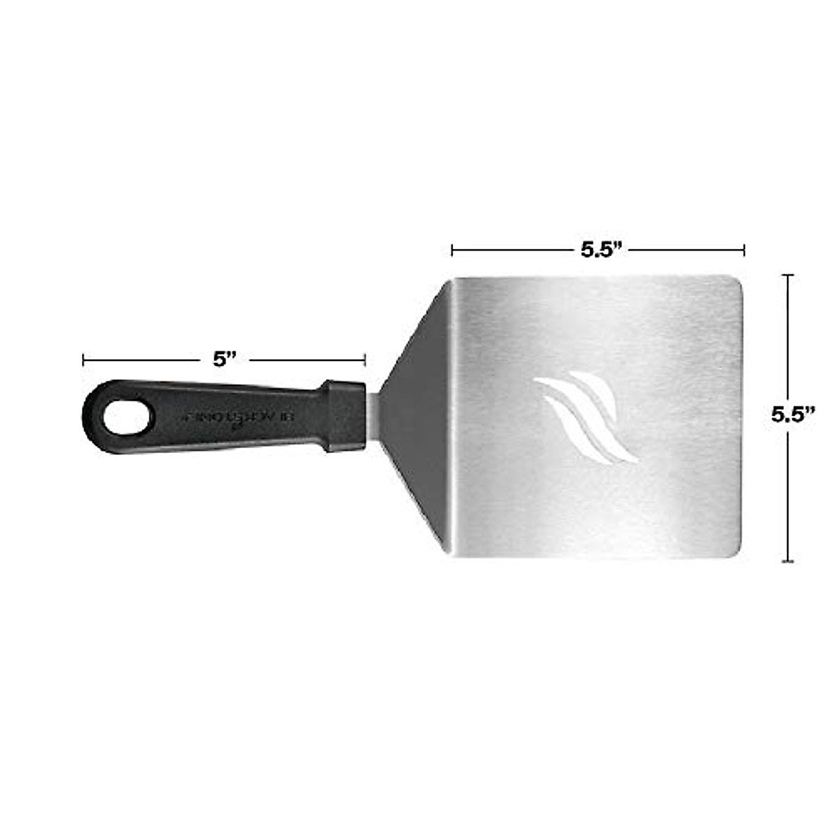 Blackstone 5047 Burger Spatula Heavy Duty Plastic Handle Large Stainless Steel Food Grade Flat Top Griddle Accessories-Hamburger Pancake Flipper– Grill Scraper Utensil for Home Kitchen Restaurants