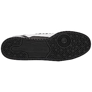 adidas Men's Forum Mid Sneaker, White/Black/White, 9