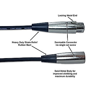 MCSPROAUDIO 10 Foot Male to Female XLR Microphone Cable (Yellow)