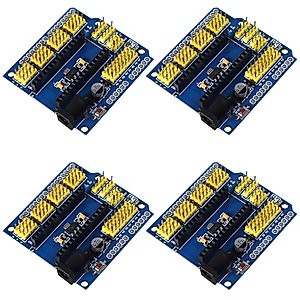 Diitao 4PCS for Nano I/O Expansion Sensor Shield Multi-Purpose Extension Sensor Shield Module Pin Header for Nano 3.0 Duemilanove 2009(Yellow)