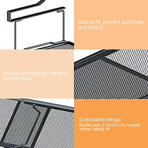 YOLOPARK Under Shelf Organizer, Extendable Under Shelf Storage for Pantry Cabinet, Laundry Room, Shoe Bench, Closet