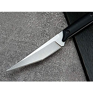 Ccanku C1140 Fixed Blade Knife,D2 Blade G10 Handle Claw Knife EDC Tool Knife,Utility Knife for Outdoor, Survival, Hiking, Camping(Silver)