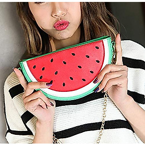 WILDFINDING Women's Lemon/Watermalon Fruit Shoulder Bag Messenger Bag Purse (Watermalon),19cm