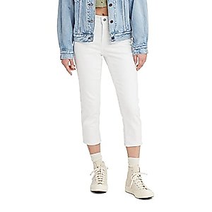 Levi's Women's 311 Shaping Capri Jeans, White, 29