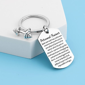 FAADBUK Personal Trainer Keychain Workout Gift Fitness Gift Gym Gift Thank You Gift for Workout Coach (Personal Trainer Keychain)