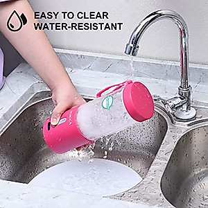 Portable Blender for Shakes and Smoothies, KOKOCA Personal Travel Blender for Protein with 4000mAh USB Rechargeable Battery, Crush Ice, Frozen Fruit and Drinks, 18 oz Mini Cup, Pink 1