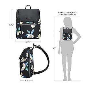 Travelon Addison-Anti-Theft Backpack, Midnight Floral, One Size