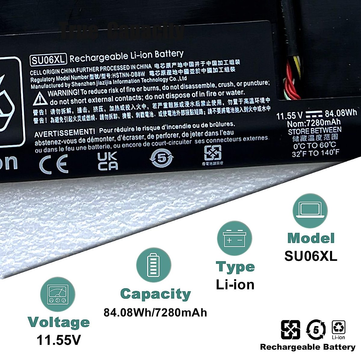 BOWEIRUI SU06XL L29184-005 Battery for hp Spectre x360 15t-df000 Battery for HP Spectre X360 15-DF000 15T-DF100 DF0013DX DF0033DX DF0043DX DF1033DX DF1043DX 15-DF0XXX 15-DF1XXX Series