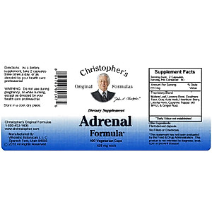 Dr. Christopher's Adrenal Formula for Stress Support - Adrenal Support Supplements - Natural Cortisol Manager