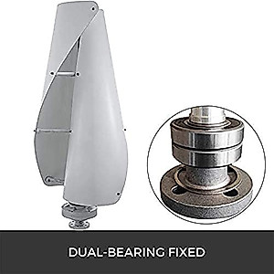 SZYARA Low Noise Wind Turbine Generator, 12V 24V 48V 12000W Wind Turbine Generator with Mppt Controller for Home Garden Use,220v