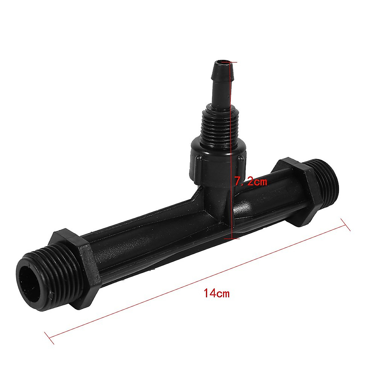 ciciglow Fertilizer Injector Tube,Graden Irrigation Tube Ozone-Water Mixer Injector Agriculture Water Device Plastic 1 Inch for Agriculture Irrigation System Fertilizer and Chemical Injection