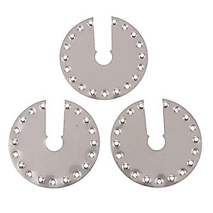 Gazechimp 50PSC Solar Panel PV Grounding Clip/Washer/Spacer 1.77x1.77 Inch