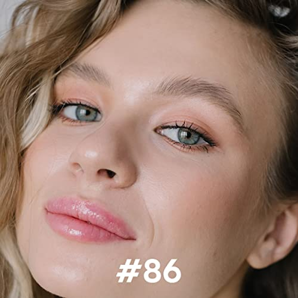 LUXAZA Cream Single Eyeshadow Stick with Blending Brush, Hypoallergenic Eye Shadow Stick Makeup, Pro Waterproof & Long Lasting Eye Brightener Stick, Eyeshadow Pencil Crayon Matte #86