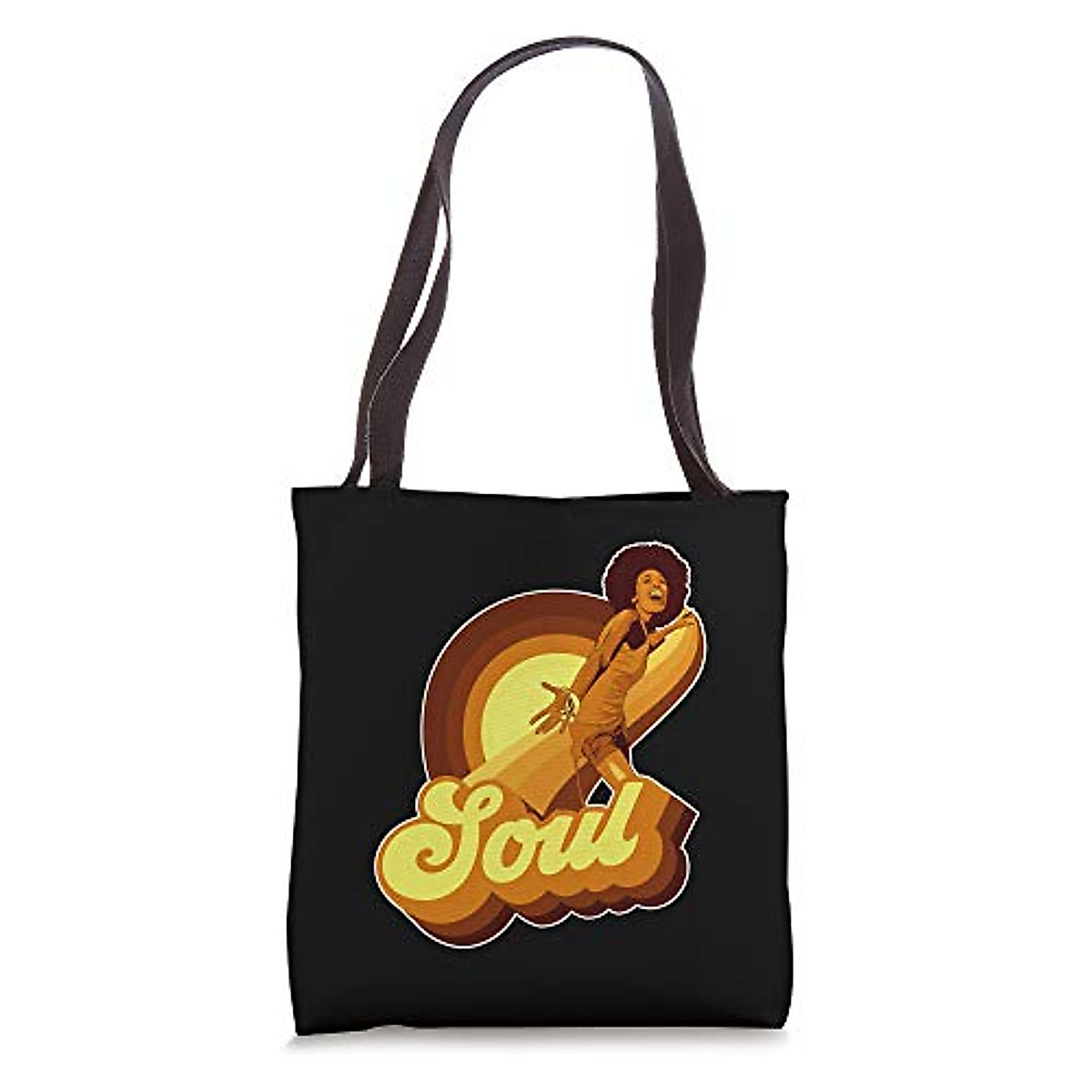 70s Funk Afro Soul Tote Bag