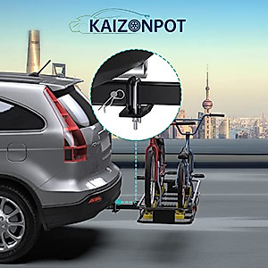 Hitch Tightener, Anti Rattle Stabilizer, Heavy Duty Steel Trailer Hitch Clamp for 1 1/4 Inch and 2 Inch Hitches, Reduce Movement on Hitch Mount Cargo Carrier by KAIZONPOT