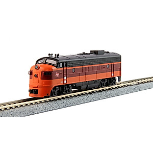 Kato USA Model Train Products N EMD FP7A + F7B Milwaukee Road Locomotive Two-Pack #95A #95B Two Locomotive Set