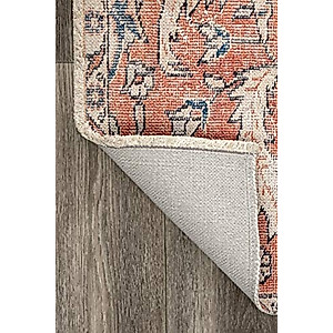 nuLOOM Rosalia Floral Persian Area Rug, 7' 10" x 10', Rust