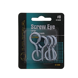 UltraHrdw 61309 Screw Eye Large #8 Z.P.