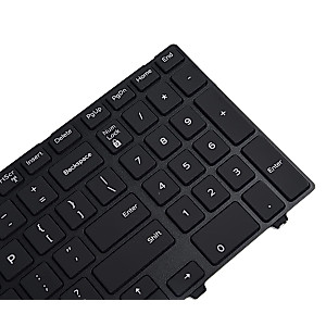 Keyboard Replacement for Dell inspiron 15 3000 5000 3541 3542 3543 3551 3552 3558 3593 5542 5545 5547 5755 5551 5558 5552 5758 5759 5559, inspiron 17 5000 5748 5749 5755 5758 5759 Laptop with Backlit