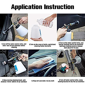 R-Minas Tornado Cleaning Gun high Pressure car Washer with Tube