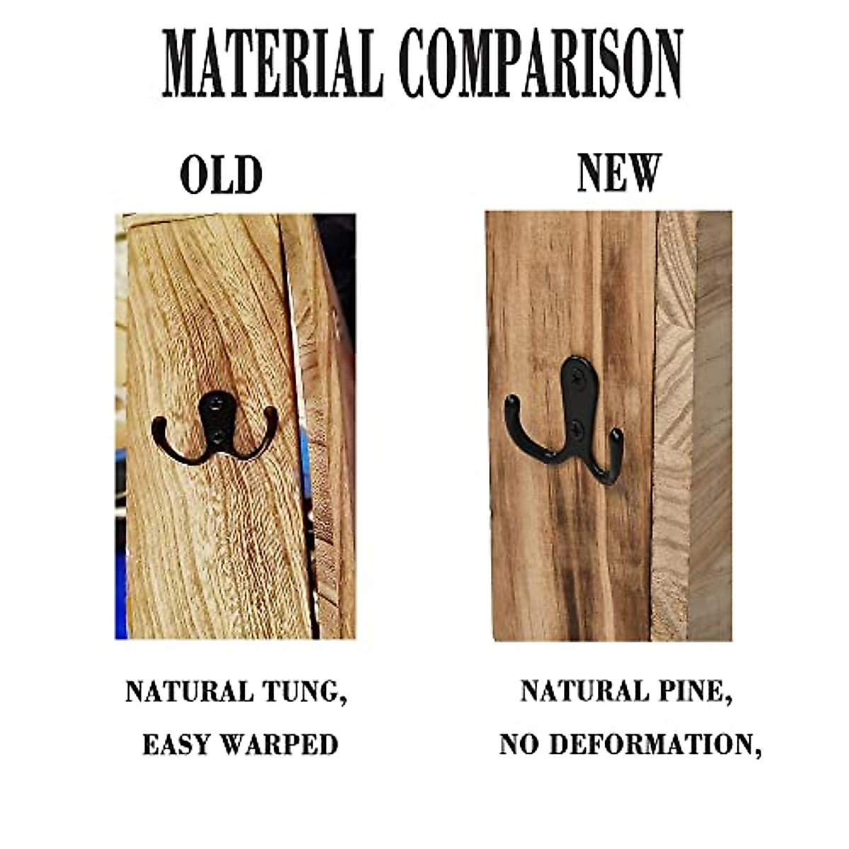 PINKBlUE Personalized Customization Wall Mounted Tactical Duty Gear Rack with Police Flag – Police Storage Shelf & Law Enforcement Organizer-Police Gift Decor (Wood Color)