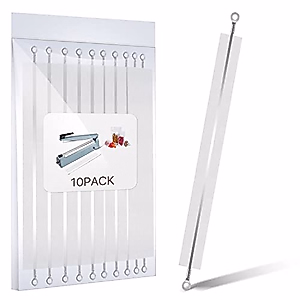 Flexzion Impulse Sealer Replacement Parts Repair Kits for Flexzion Impulse Heat Sealer 600W 12-inch Heat Sealers, PTFE & Heat Seal Strips, Replacement Elements, Pack of 10