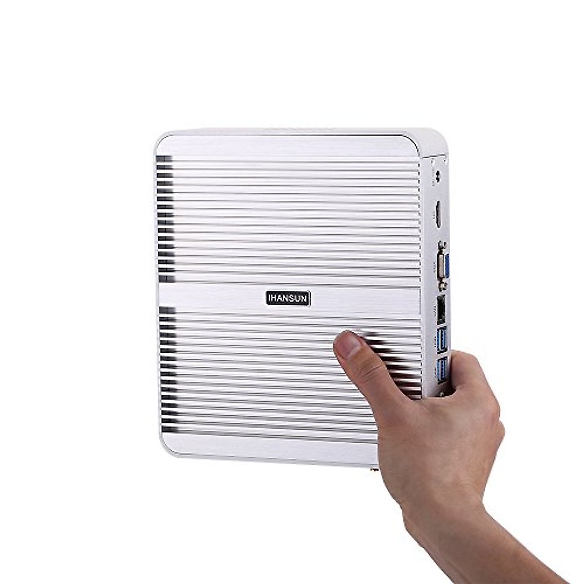 HUNSN Fanless Mini PC, Desktop Computer, HTPC, Kodi Box, Windows 11 or Linux Ubuntu, I5 8250U 8260U 8259U 8265U 8269U 8350U, BM07, VGA, HDMI, 4 x USB3.0, 4 x USB2.0, LAN, 8G RAM, 128G SSD