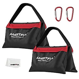 AMBITFUL Set of Four Heavy Duty Sand Bag Photography Studio Video Stage Film Sandbag Saddlebag for Light Stands Boom Arms Tripods