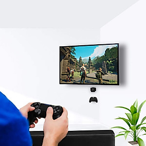 VIVO Universal Video Game Controller Wall Mount Holders, Compatible with PlayStation, Xbox, NVIDIA, Nintendo Switch Controllers, and More, 2-Pack, Black, MOUNT-GM01C