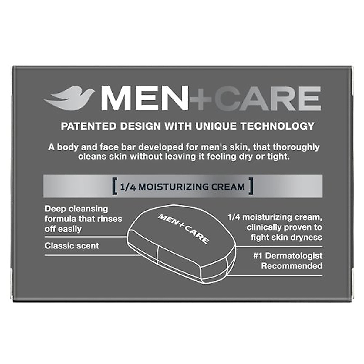 Dove Men+Care Men's Bar Soap More Moisturizing Than Bar Soap Deep Clean Soap Bar that Effectively Washes Away Bacteria, Nourishes Your Skin 3.75 oz 10 Bars