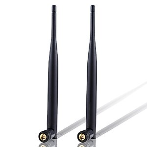 Kaunosta 4G LTE Antenna SMA Male WiFi Antenna Aerial 6DBI Omnidirectional Antenna (2 Pack) for Wireless Network Router Outdoor Security Camera PCI/PCIe Card USB Adapter IP Camera