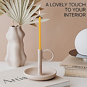 Natural Beeswax Candles - 7” 15 pcs Best Beeswax Candle - Pure Deep Yellow Bee Wax with Great Honey Scent and Cotton Wicks - Eco Friendly 100% Beeswax Candles for Decoration Home Birthday Cake 1104408