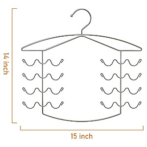 CAXXA 2 PK - Chrome Women's Bra Sport Tank Camisole Top Swim Suit Strap Dress Hanger Closet Organizer