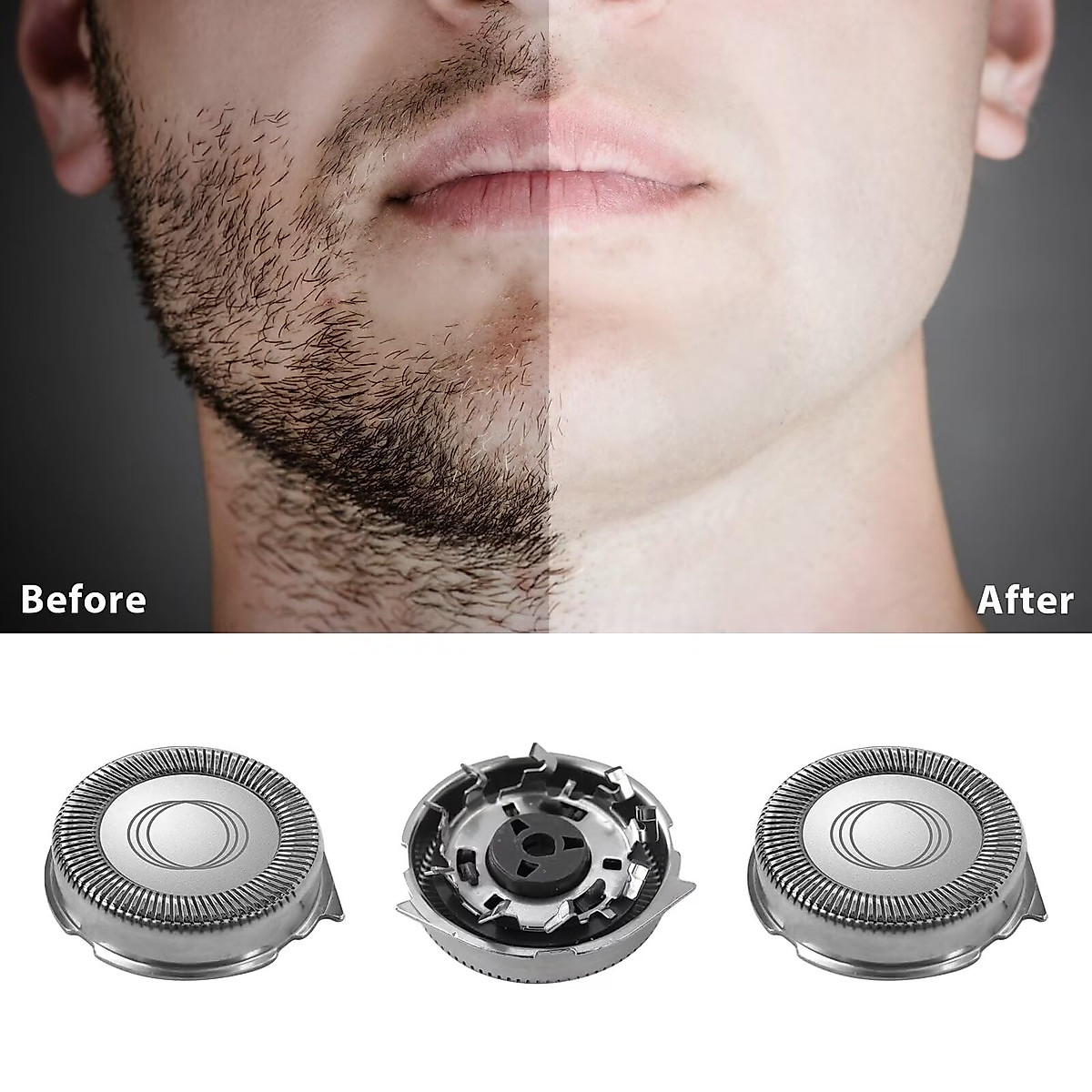 3Pcs SH30/52 Replacement Shaving Heads for Replacing Philips Norelco 000, 2000,3000 AT610, AT620, S1150, S1520, S1560, S3310, S3560 Electric Shavers