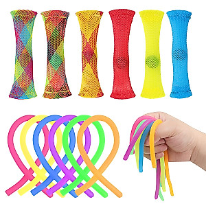 (50Pcs) Fidget Toys for Kids, Fidget PopIts Pack Popper Toy Set for Girls Boys, Treasure Chest Classroom Prizes Party Favors for Kids 4-8, Silicone Stress-Relief Sensory Toy Box for Kids and Adults