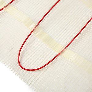 Electric Underfloor Heating Mat, 360W Cuttable Safe Electric Floor Heating System Self Adhesive High Efficiency for Bedroom (220-240V)