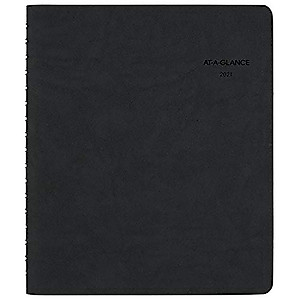 2021 Daily Appointment Book & Planner by AT-A-GLANCE, 6-1/2" x 8-3/4", Medium, The Action Planner, Black (70EP0305)