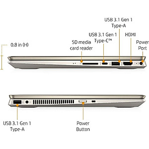 HP Pavilion x360 2-in-1 14" FHD WLED-Backlit Touchscreen Laptop, Intel Quad-Core i5-10210U, 8GB DDR4, 256GB SSD + 16GB Optane, Webcam, Backlit Keyboard, Fingerprint Reader, USB 3.1-C, Windows 10