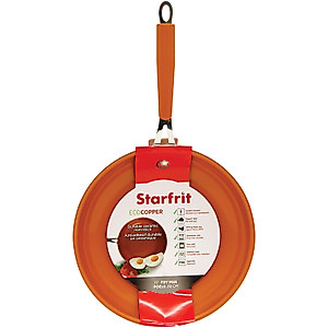 Starfrit 030083-006-0001 11" Eco Copper Fry Pan, Copper