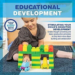 UNiPLAY Race Car Set, Building Block Car Toys for Cognitive Development, Motor Skills, Sensory Learning, Educational Toy for 3 Years Old and Up (39 Piece-Set)