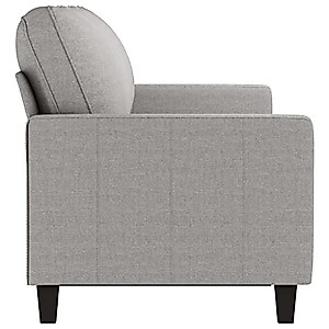 vidaXL 3-Seater Sofa Light Gray 70.9" Fabric