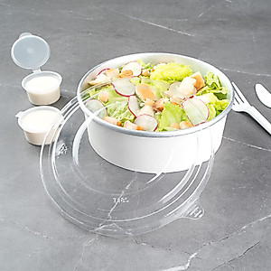 Restaurantware LIDS ONLY: Foil Lux Lids For 45 OZ Take Out Containers 200 Lift Tab Lids For Food Containers - Disposable Clear Plastic Food Container Lids Containers Sold Separately