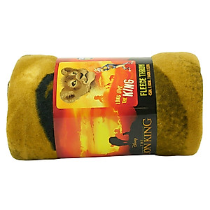 Disney The Lion King Kids Fleece Blanket & Throw, Super Soft, Warm, Breathable Fabric Comfortable Nap Mat, 45 x 60 inch Collectible Throw Ideal for Newborns, Toddlers, Babies, Children